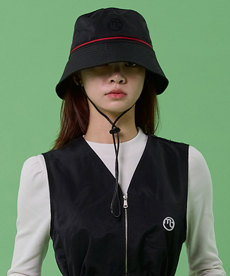 MACKY Golf: Line String Bucket Hat - Black– Sokim