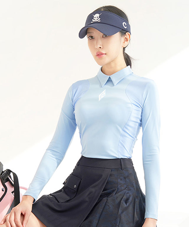 CHUCUCHU New Candy Polo Tee - Sky Blue