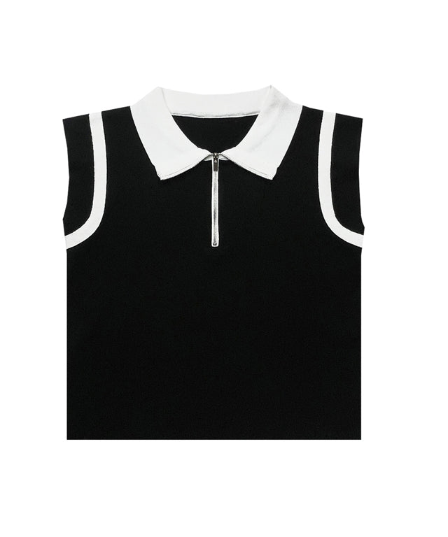 BENECIA 12 Liz Cap Sleeve Knit - Black– Sokim