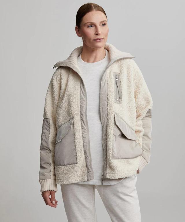 [Warehouse Sale] VARLEY Joel Sherpa Jacket - Sandshell/ Dove– Sokim