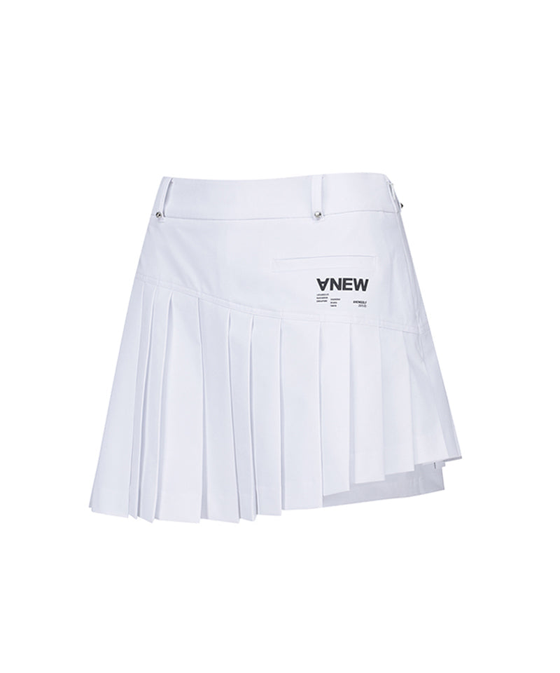 Women Pleats Half H/PT - White– Sokim