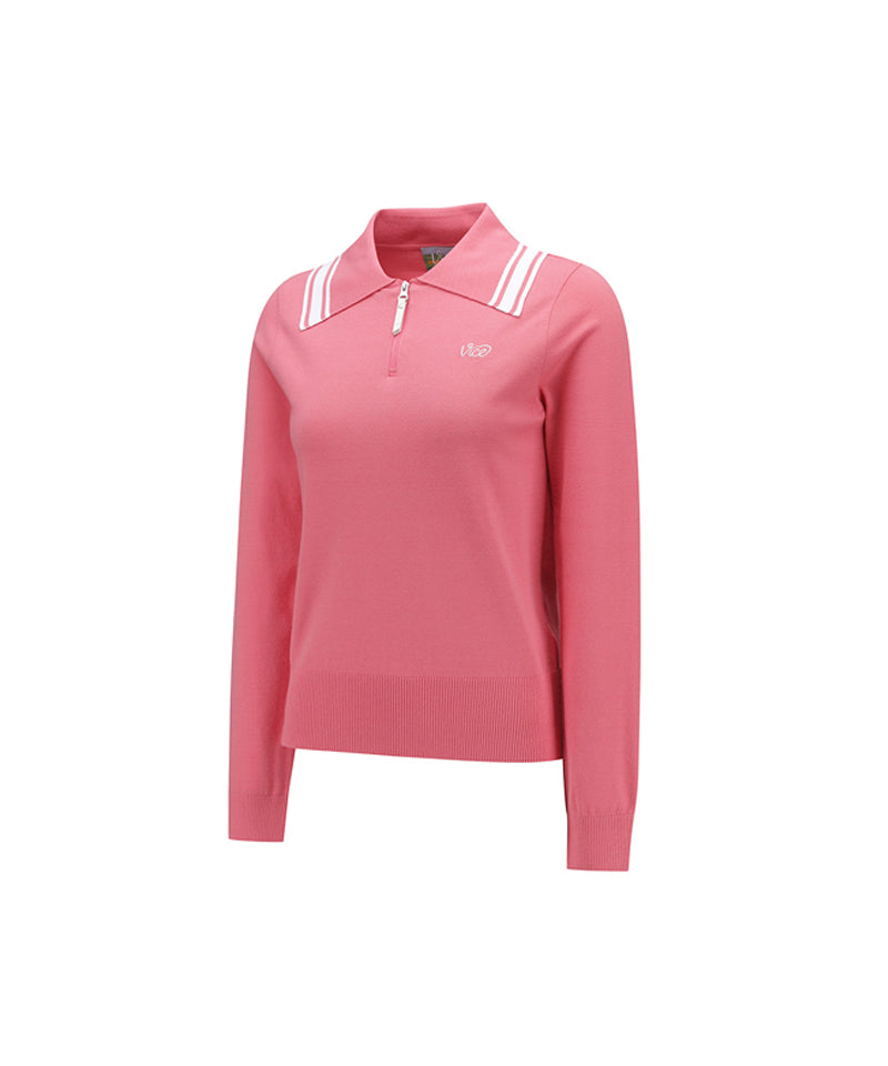 Vice Golf Atelier Women's Wide Collar Sweater - D/Pink– Sokim