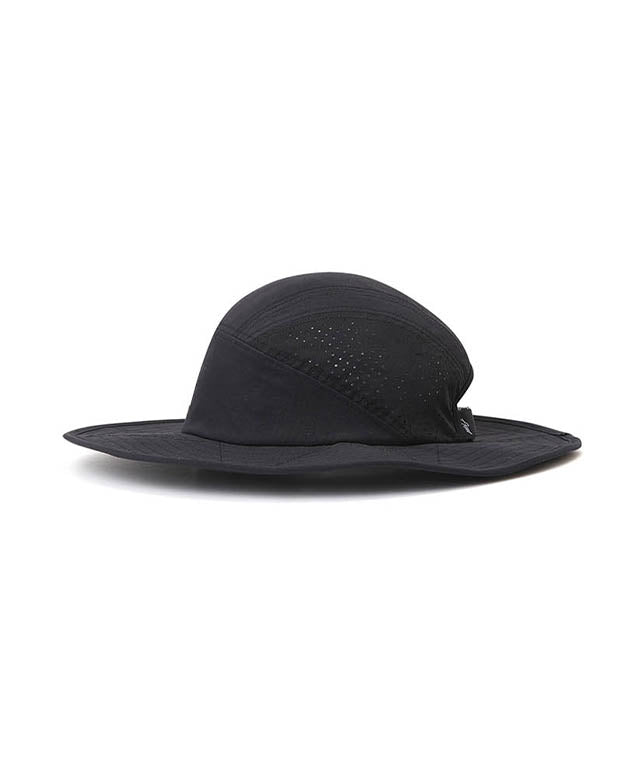 ANEW Golf: Embossed Big Brim Perforated Bucket Hat - Black– Sokim