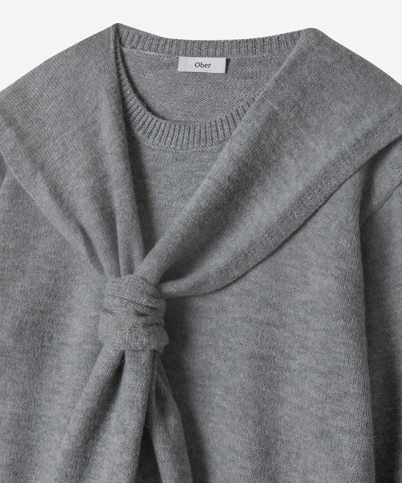 OBER Golf Shawl Set Round Knit - Gray– Sokim