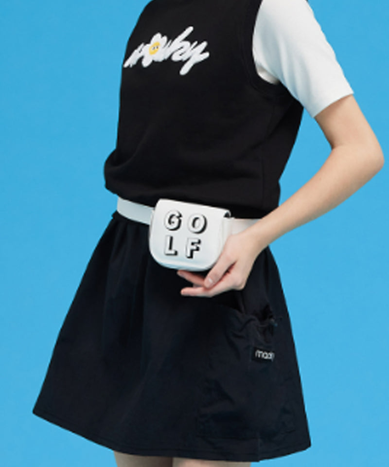 MACKY Golf: Mini Pouch Belt Bag - White– Sokim