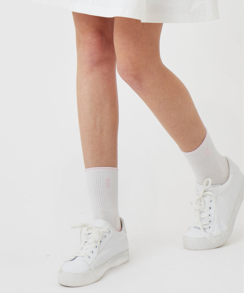 AVEN Signature Middle Socks - White– Sokim