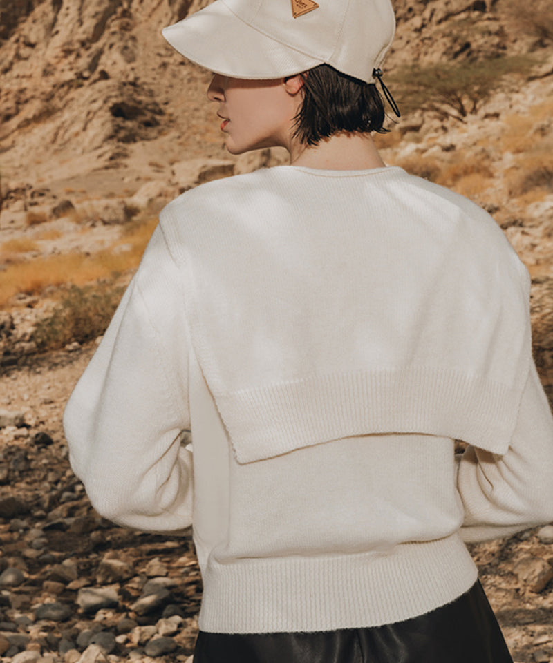 OBER Golf Shawl Set Round Knit - Ivory– Sokim