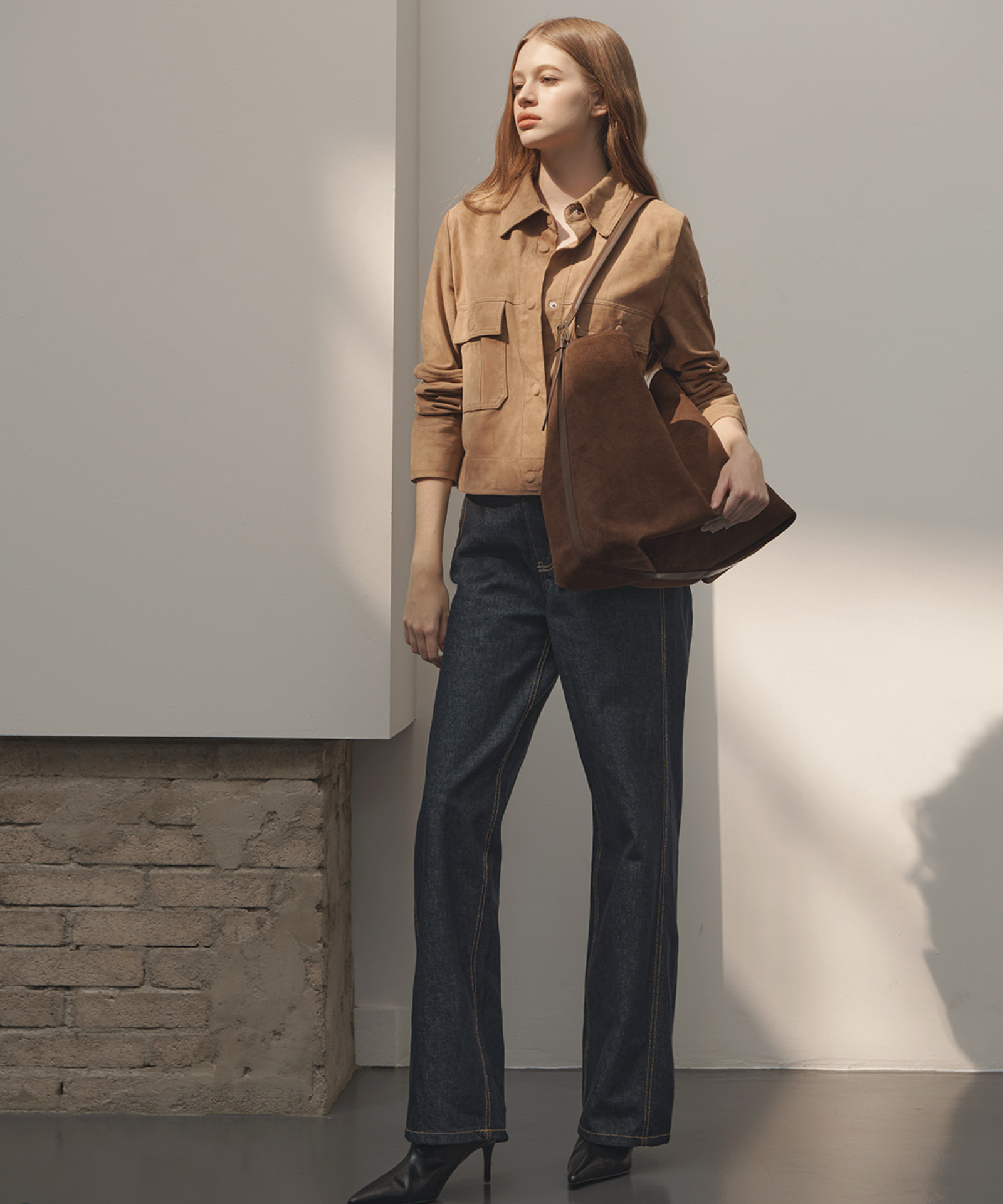 CLAVE Ellie Suede Brown