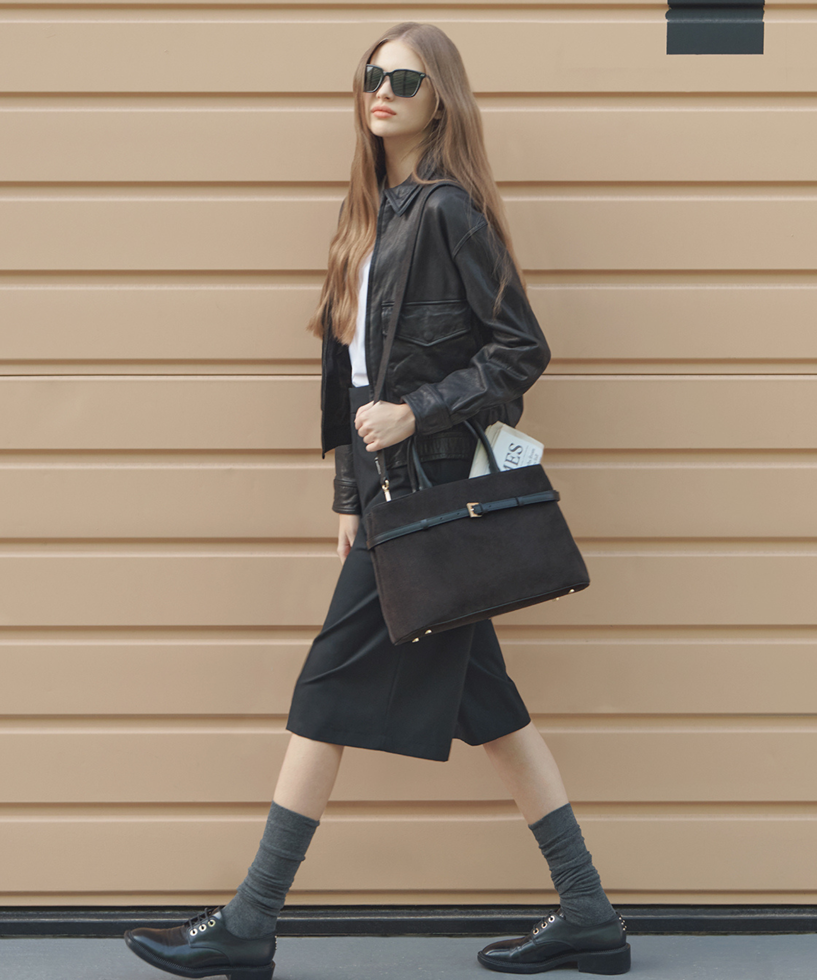 CLAVE Luna Suede Dark Brown