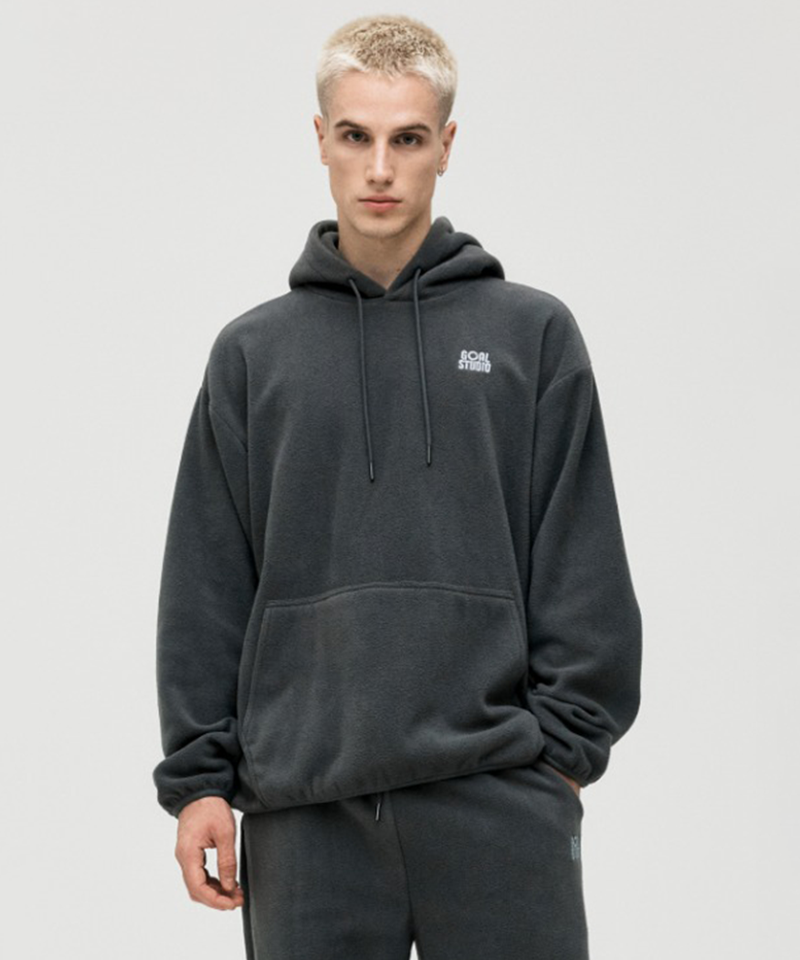 Goal Studio Men's Essential Microfleece Hoodie - Charcoal