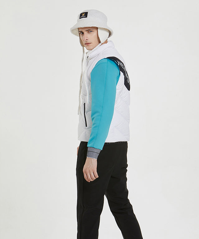 Della Premium Goose Down Vest - White– Sokim