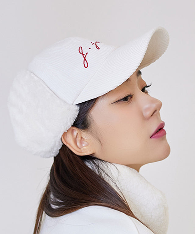 J.Jane Corduroy Ear Flap Ball cap– Sokim